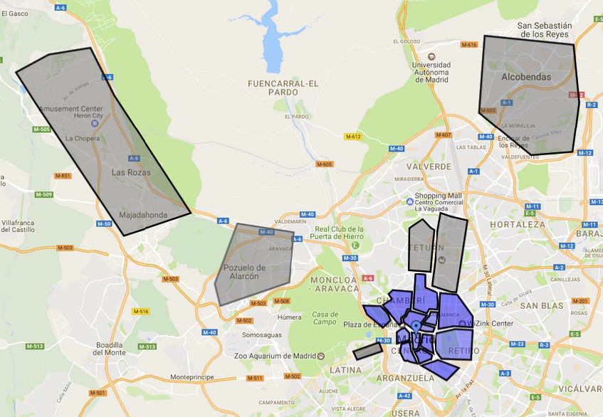 Moving2Madrid - interactive map